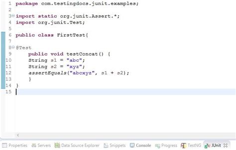 Getting Started With Junit Framework