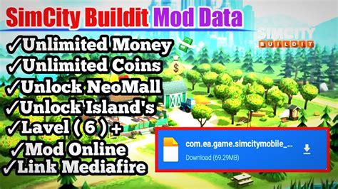 SimCity Buildit Mod Data Latest Version Unlimited Money Coins Neomall