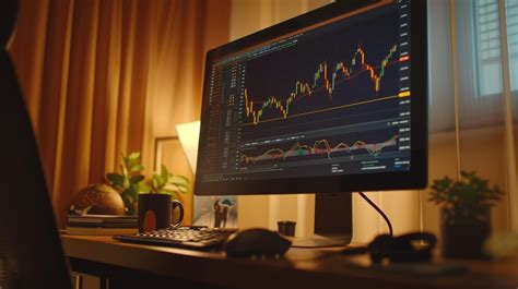 Premium Photo A Computer Monitor With A Graph Showing The Graph Of