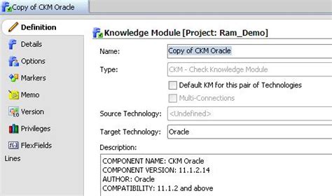 ODI Knowledge Modules Oracle Data Integrator