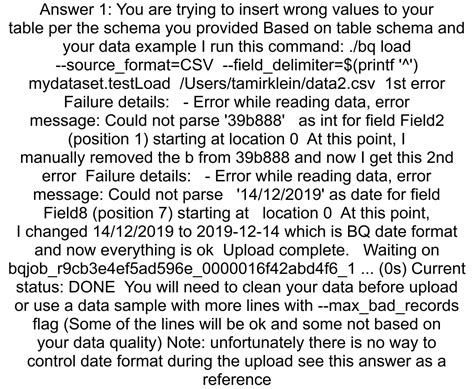 Error While Reading Data Error Message Csv Table References Column