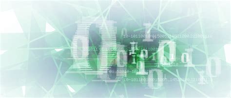 Bytes Of Binary Code Run Through Network Abstract Futuristic Technology Syberspace Stock