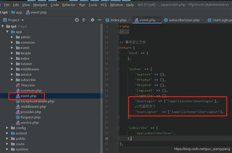 Thinkphp6事件监听和触发多个事件 与f 博客园
