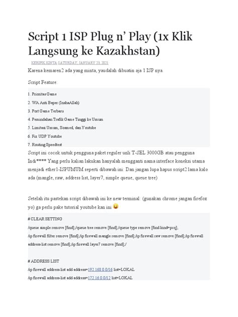 script 1 isp plug n play 1x klik langsung ke kazakhstan pdf