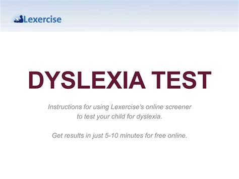 Dyslexia Test Pptx