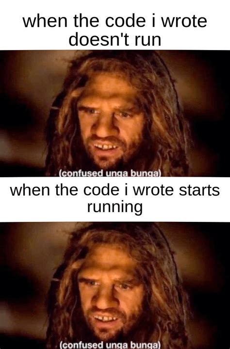 Confused Unga Bunga Rprogrammingmemes