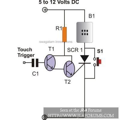 SOT SCR Latching Relay Circuit Wireless System Circuit Diagram