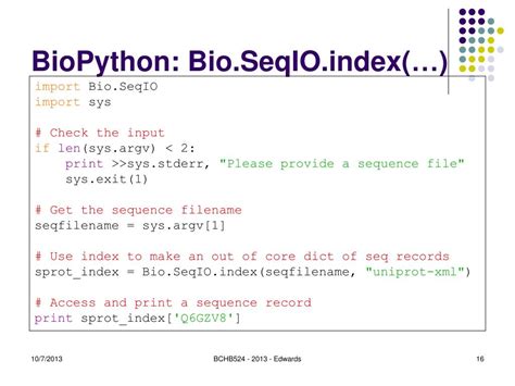 Ppt Sequence File Parsing Using Biopython Powerpoint Presentation
