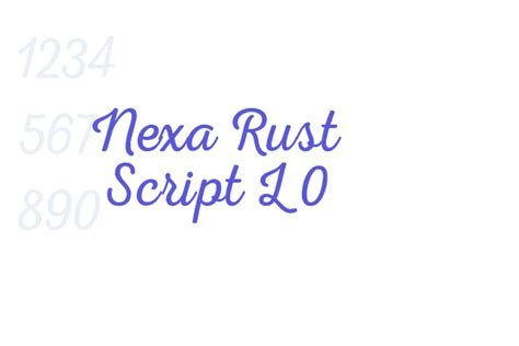 Nexa Rust Script L 0 Font Free Download Now