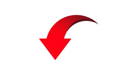 Curved Arrow Pointing Down