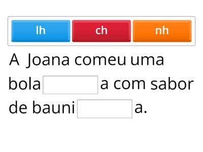 Palavras Ch Nh E Lh Ano Recursos De Ensino
