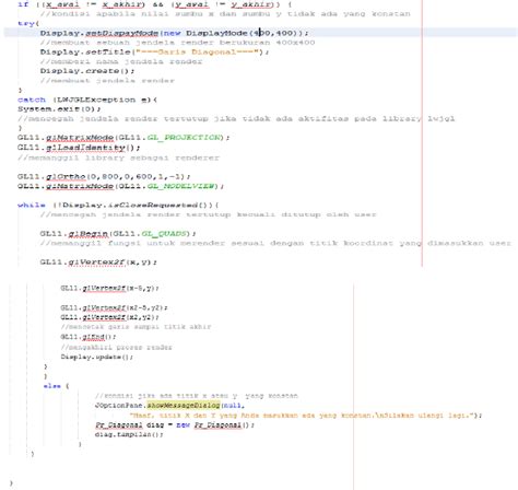 Program Garis Menggunakan NetBeans Java Dan Library OpenGl