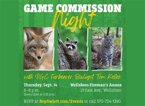 Game Commission Night Featuring A Presentation By Pennsylvania Game Commission Furbearer