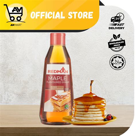 🌙raya Sale Redman Maple Flavored Syrup Sirap Gula Emas 490g Halal Lazada