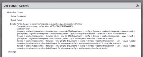 Commit Validation Error