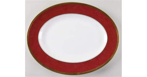 Athlone Marone Ruby 13 Oval Serving Platter By Coalport Replacements Ltd