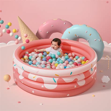 재사용 가능한 팽창식 수영장 더블 레이어 정원 휴대용 어린이 물 장난감 파티 라운드 실내 야외 패들링 Aliexpress
