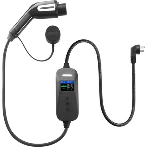 10a type 2 mode 2 ev charger ac station with screen 2 2kw portable