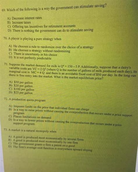 solved 69 which of the following is a way the government