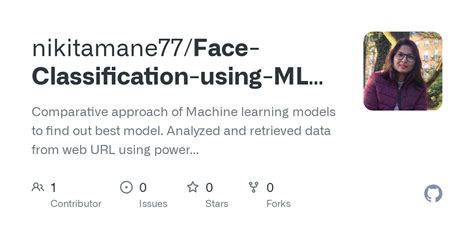 Github Nikitamane77face Classification Using Ml Algorithm