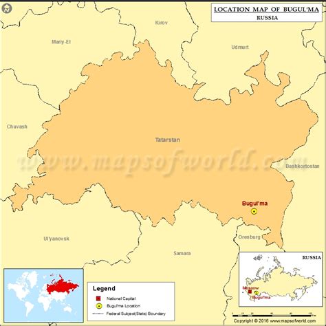 Where Is Bugulma Location Of Bugulma In Russia Map