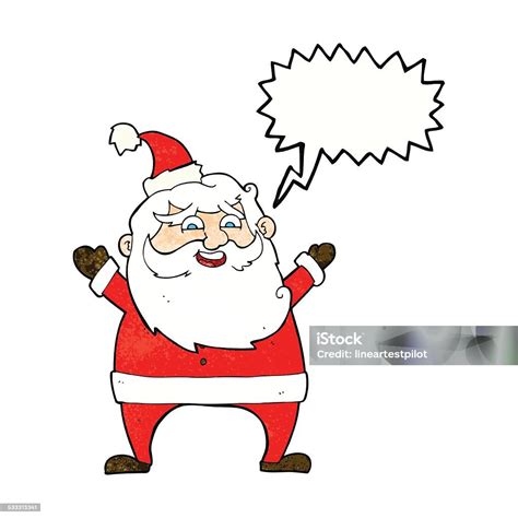 Jolly 산따 말풍선이 있는 말풍선을 그리기에 대한 스톡 벡터 아트 및 기타 이미지 그리기 낙서 드로잉 대화 풍선 문자 기호 Istock