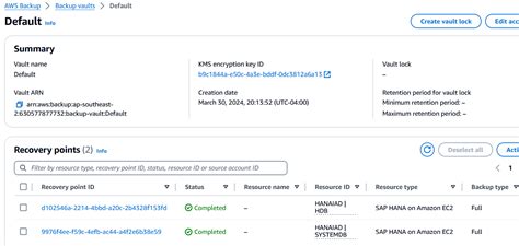 Perform Cross Region Cross Account Backup And Restore Of Sap Hana Database Using Aws Backup For