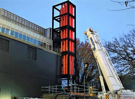 Feature Pipe And Flue Stack Installed At Poole Road Energy Centre Thameswey