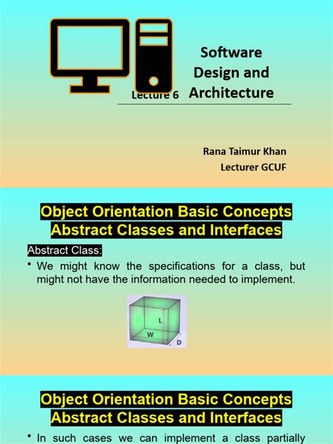 Software Design And Architecture Lecture 6 Pdf Computers