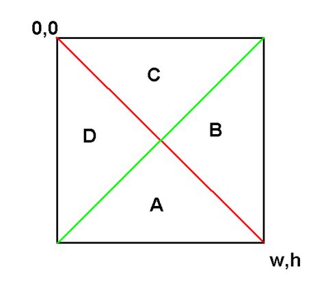 How To Identify Subtriangle Within A Rectangle Given A
