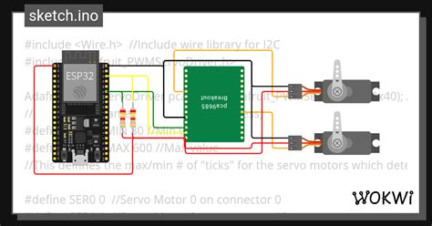 Faked Pca9685 Wokwi Esp32 Stm32 Arduino Simulator