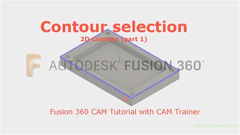 Fusion 360 2d Contour Contour Selection