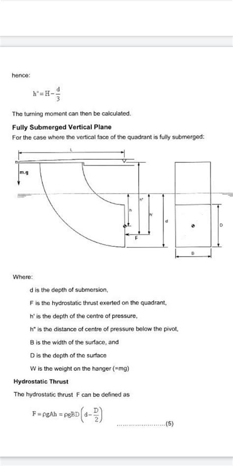 Experiment 1 Hydrostatic Pressure Objectives To