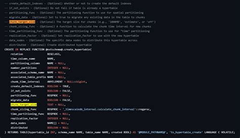 Bug Unused `chunktargetsize` Parameter · Issue 5506 · Timescaletimescaledb · Github