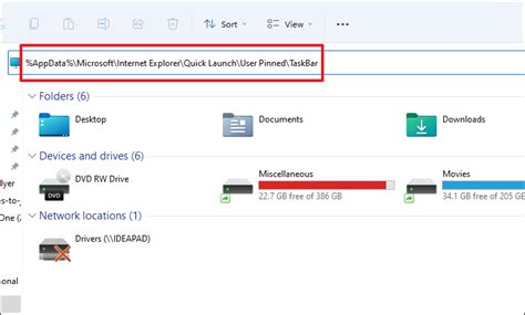 How To Backup And Restore Pinned Items On Taskbar In Windows