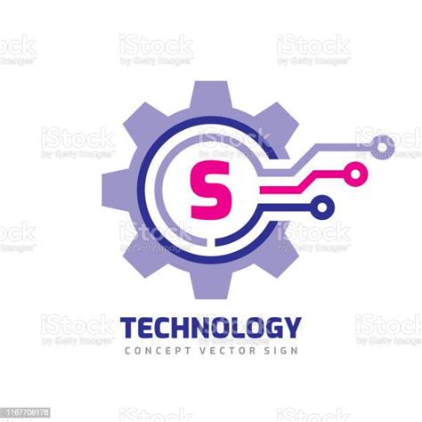 기술 편지 S 벡터 아이콘 템플릿 개념 그림 톱니바퀴 기어 추상 적힌 부호 정비사 산업 아이콘입니다 Seo 검색 엔진 최적화 개념에 대한 스톡 벡터 아트 및 기타 이미지