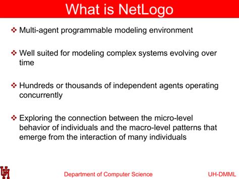 Introduction Netlogo Agent