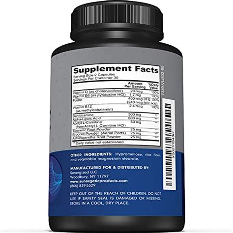 Reviews For Sunergetic Premium Nerve Support Supplement With Alpha