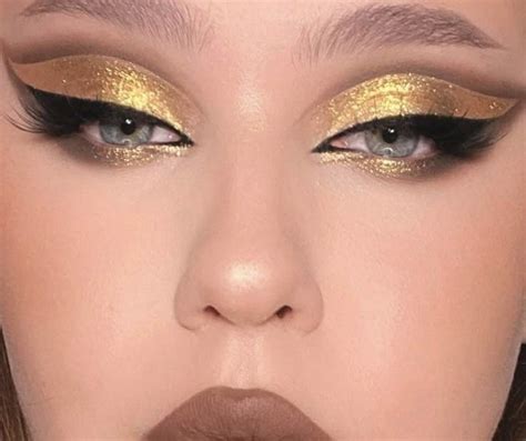 Gold Glitter Makeup Sparkly Makeup Red Makeup Eye Makeup Art