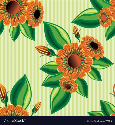 Flower Seamless Royalty Free Vector Image VectorStock
