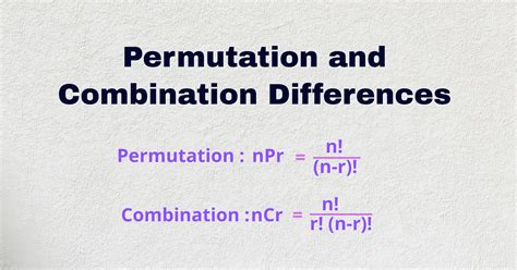 Whats The Difference Between Permutation And Combination