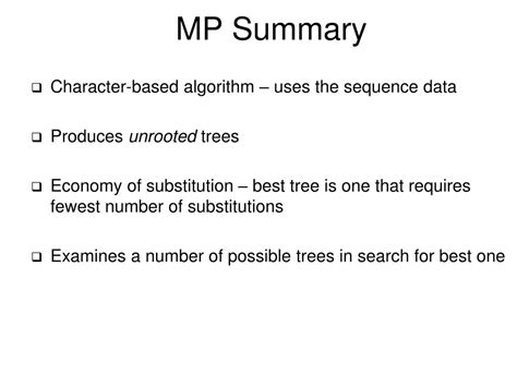 Ppt Maximum Parsimony Mp Algorithm Powerpoint Presentation Free