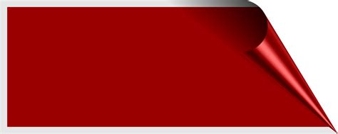 Ruby Red Shades Peeled Effect Rectangle Shape 53488872 Png