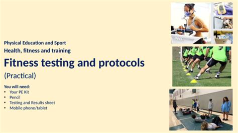 Igcse 2 Hft Fitness Testing And Protocols Practical Teaching Resources