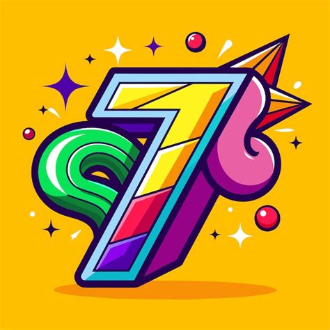 Premium Vector 7 Number Or Seven Number Digit