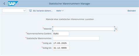 Efficient Use Of The Sap Gui Statistical Commodity Code ⋆ Munich Enterprise Software