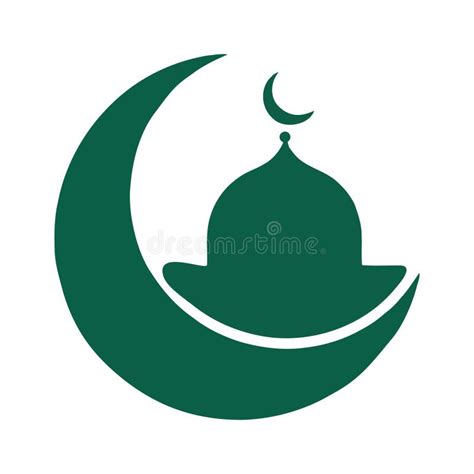 Elegant Islamic Crescent Moon Symbol Stock Illustrations 580 Elegant Islamic Crescent Moon