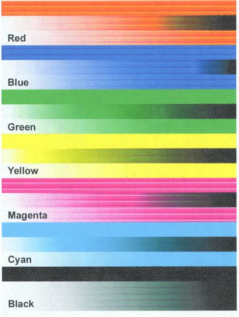 6 Color Epson Print Test Page