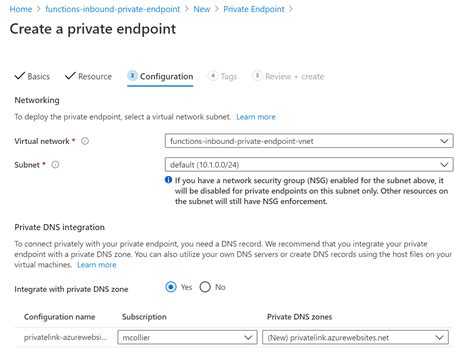 Inbound Private Endpoints With Azure Functions Michael S Collier S Blog
