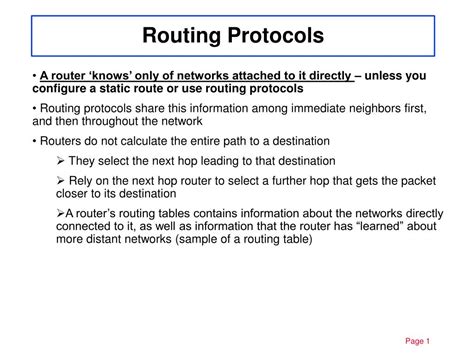 Ppt Routing Protocols Powerpoint Presentation Free Download Id4196534